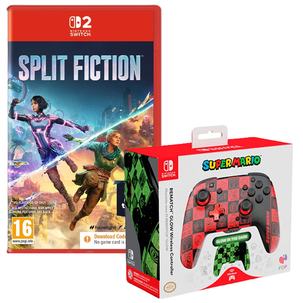 Split Fiction [Code in a Box] with PDP Wireless Deluxe Controller GLOW ...