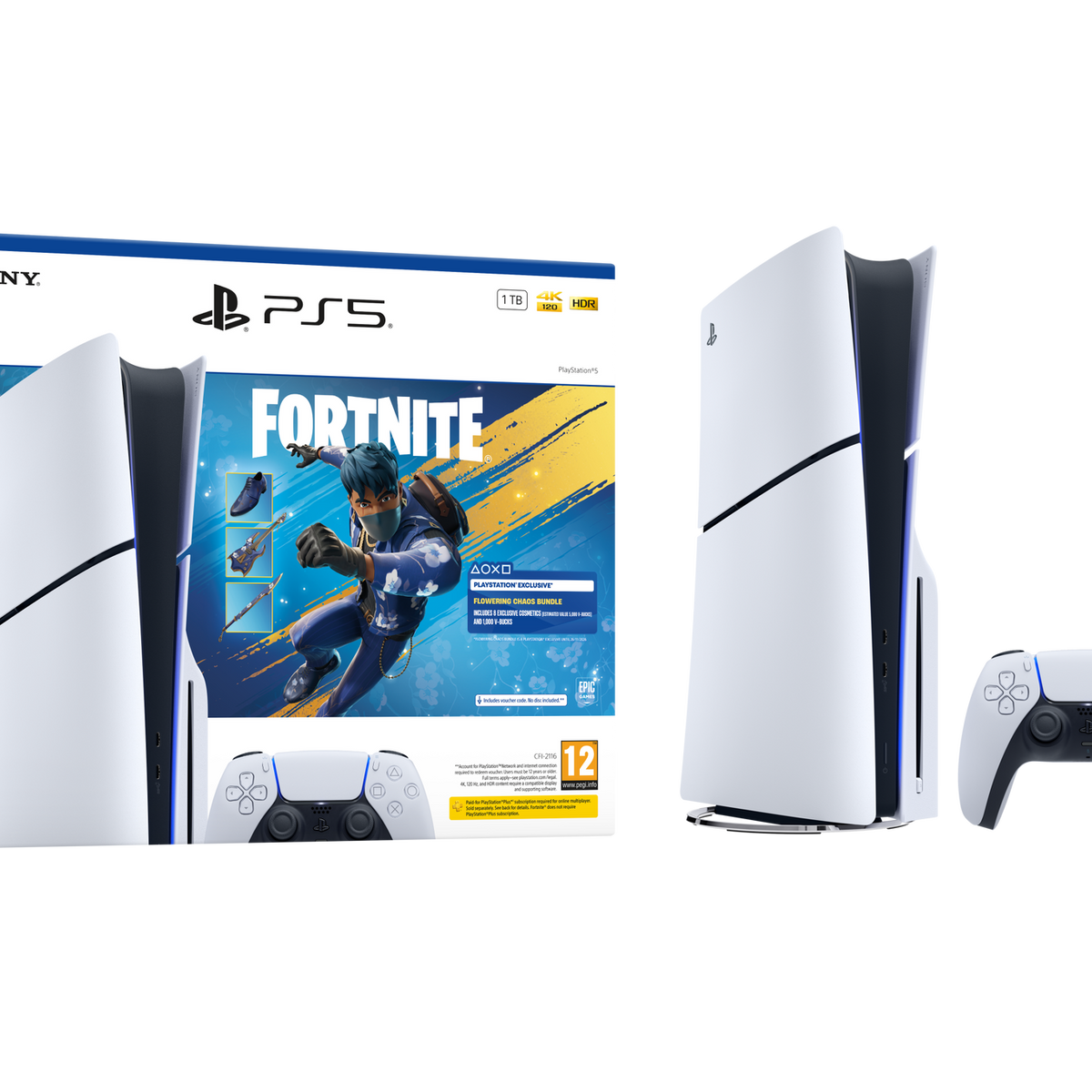 PlayStation®5 Console - 1TB - Fortnite Flowering Chaos Bundle (PS5 ...