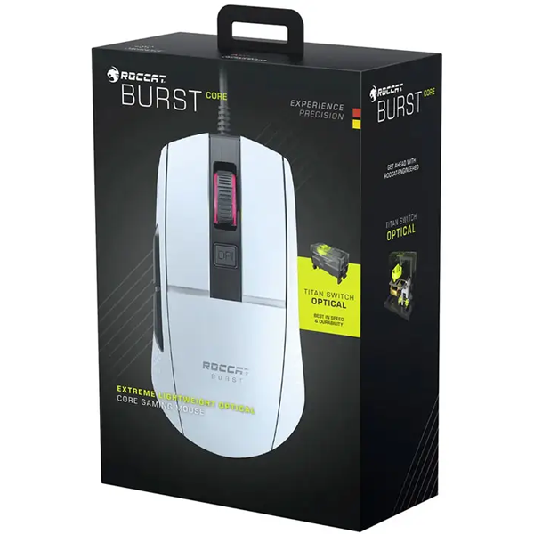 Roccat Burst Core Mouse - White – The Game Collection