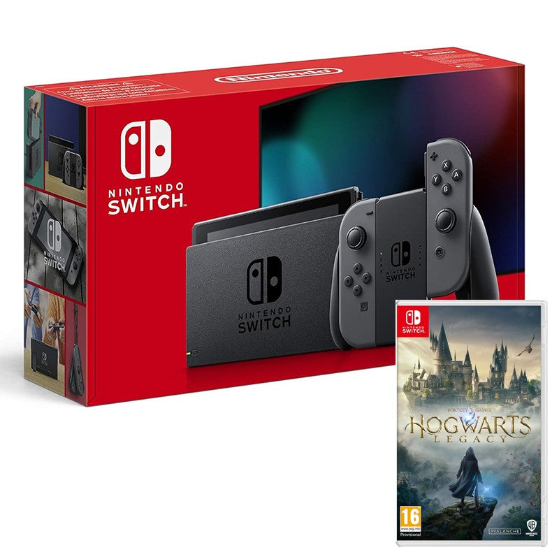 Nintendo Switch Console - Grey (Longer Battery Life) + Hogwarts Legacy ...