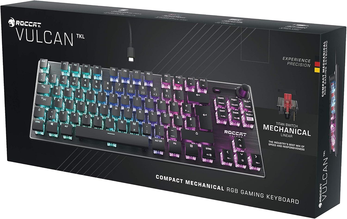 Roccat Vulcan TKL Mechanical Gaming Keyboard (UK Layout) (Black)